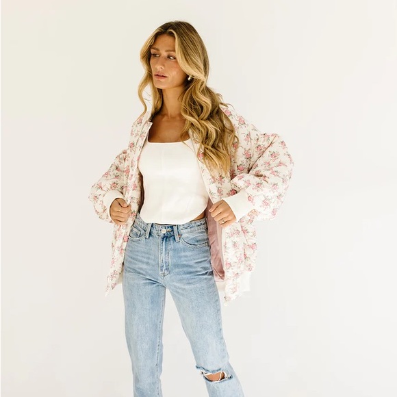 The House of Fleur | Jackets & Coats | Rose Garden Quilted Jacket ...